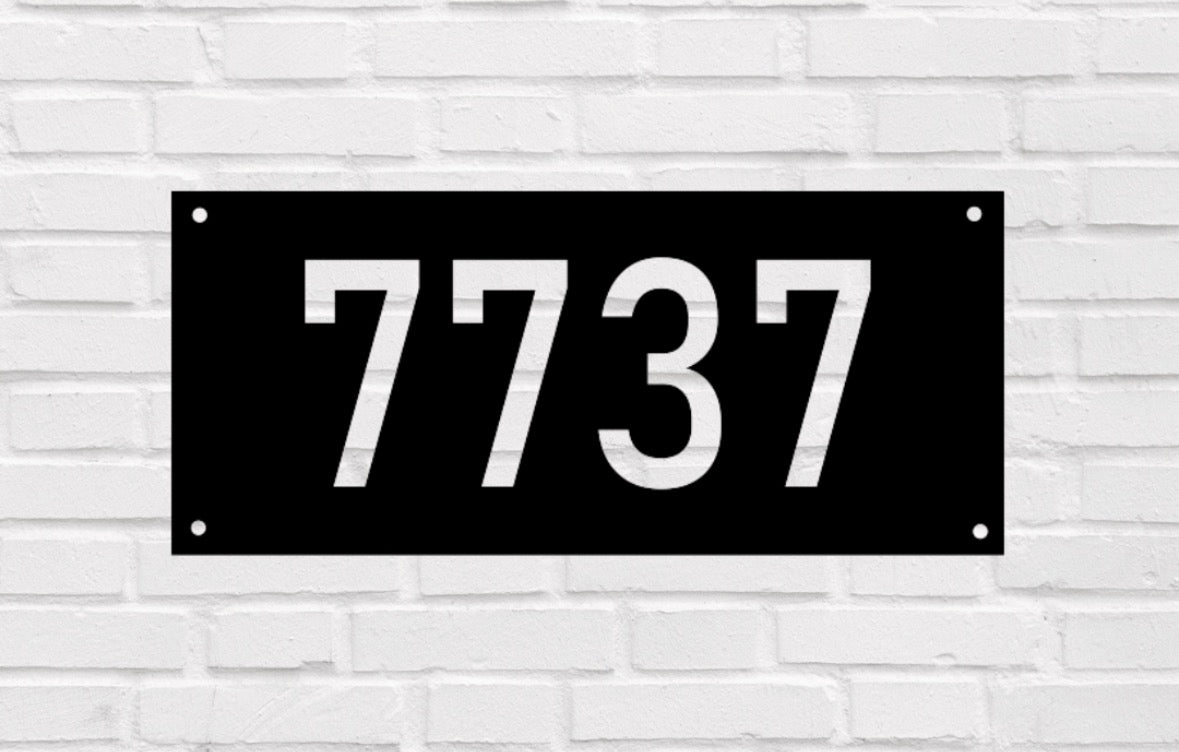Metal Address Sign – Fuller's Fabrication